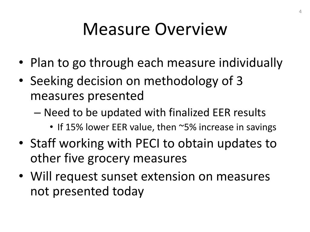 PPT - Out-Of-Compliance Grocery UES Measure Recommendations PowerPoint ...