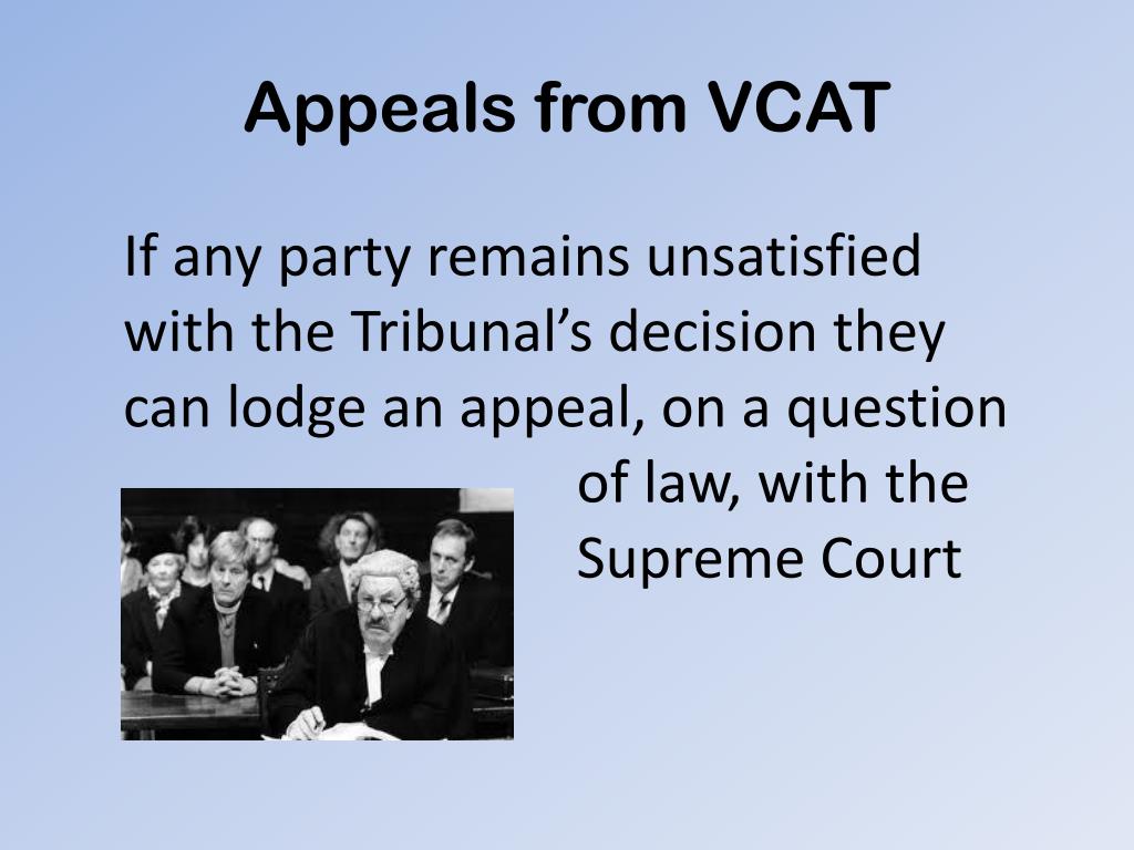 PPT - VCAT The Victorian Civil and Administrative Tribunal PowerPoint ...