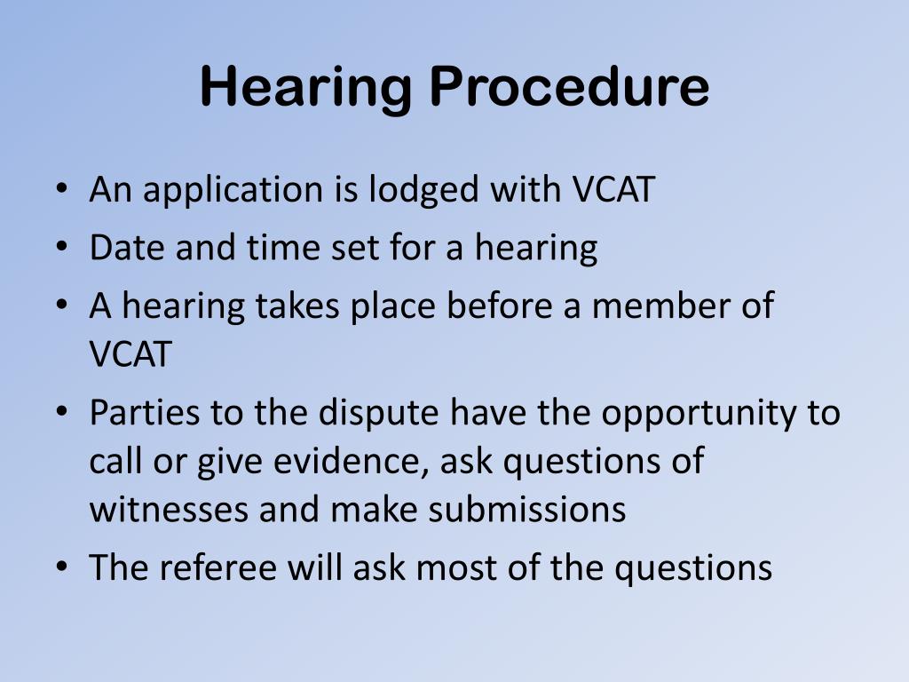 PPT - VCAT The Victorian Civil and Administrative Tribunal PowerPoint ...