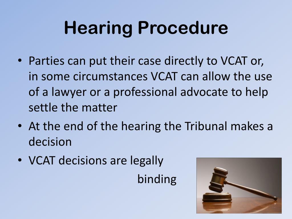 PPT - VCAT The Victorian Civil and Administrative Tribunal PowerPoint ...