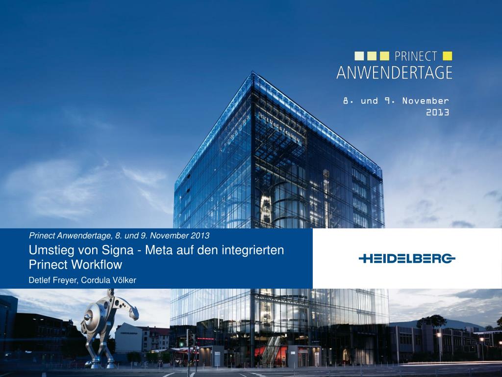 PPT - Prinect Anwendertage, 8. und 9. November 2013 PowerPoint ...