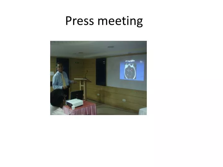 PPT - Press meeting PowerPoint Presentation, free download - ID:2599116