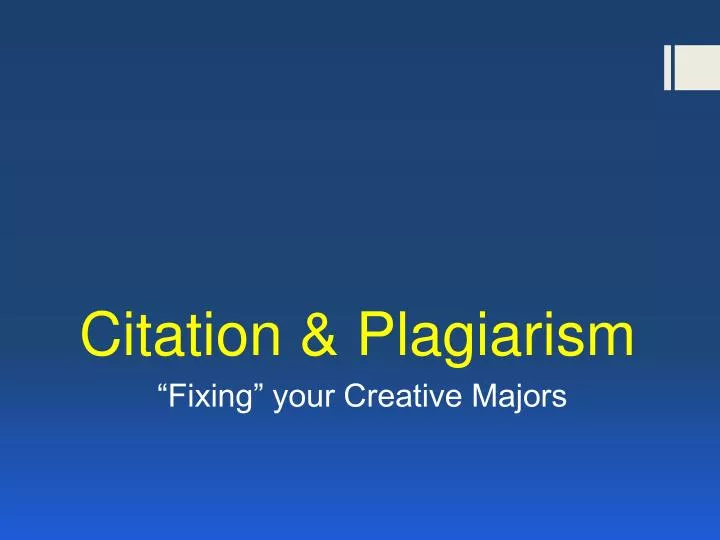 PPT - Citation & Plagiarism PowerPoint Presentation, free download - ID ...