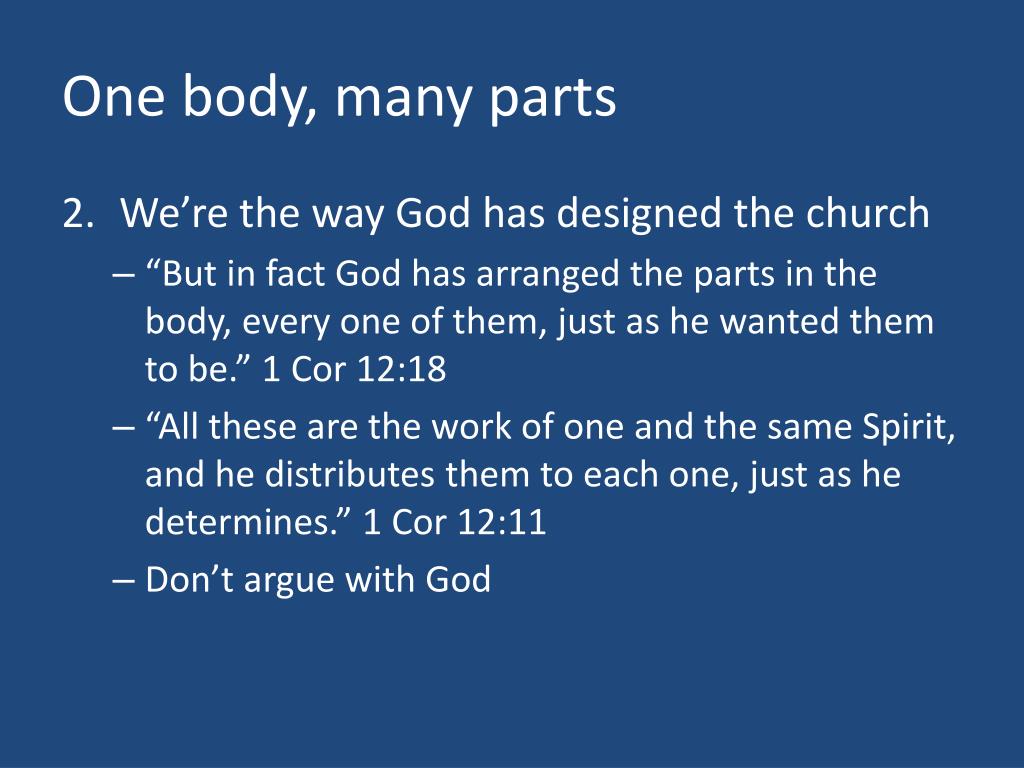 PPT - One body, many parts PowerPoint Presentation, free download - ID ... PPT - One body, many parts PowerPoint Presentation, free download - ID ...