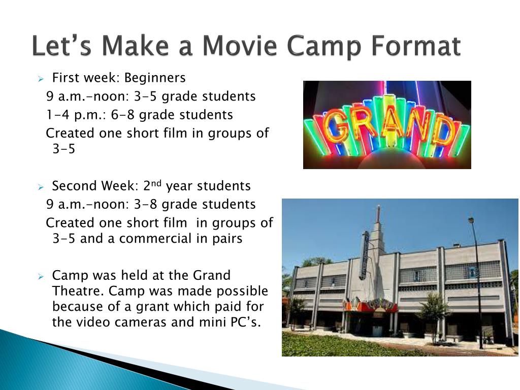 PPT - Transforming Education: From Movie Camp to the Classroom ...