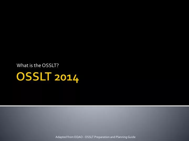 PPT - OSSLT 2014 PowerPoint Presentation, free download - ID:2600043