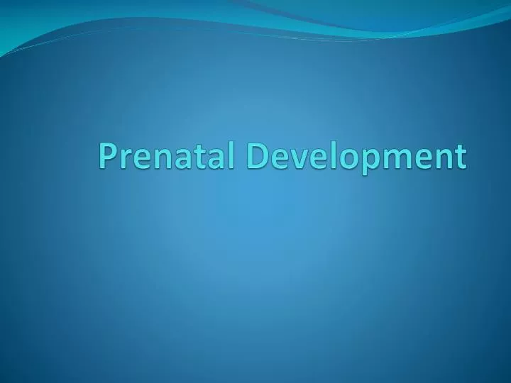 PPT - Prenatal Development PowerPoint Presentation, free download - ID ...