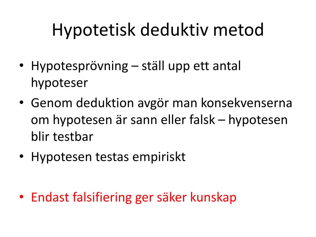 PPT - Kunskap Argumentation och Vetenskapsteroi PowerPoint Presentation ...