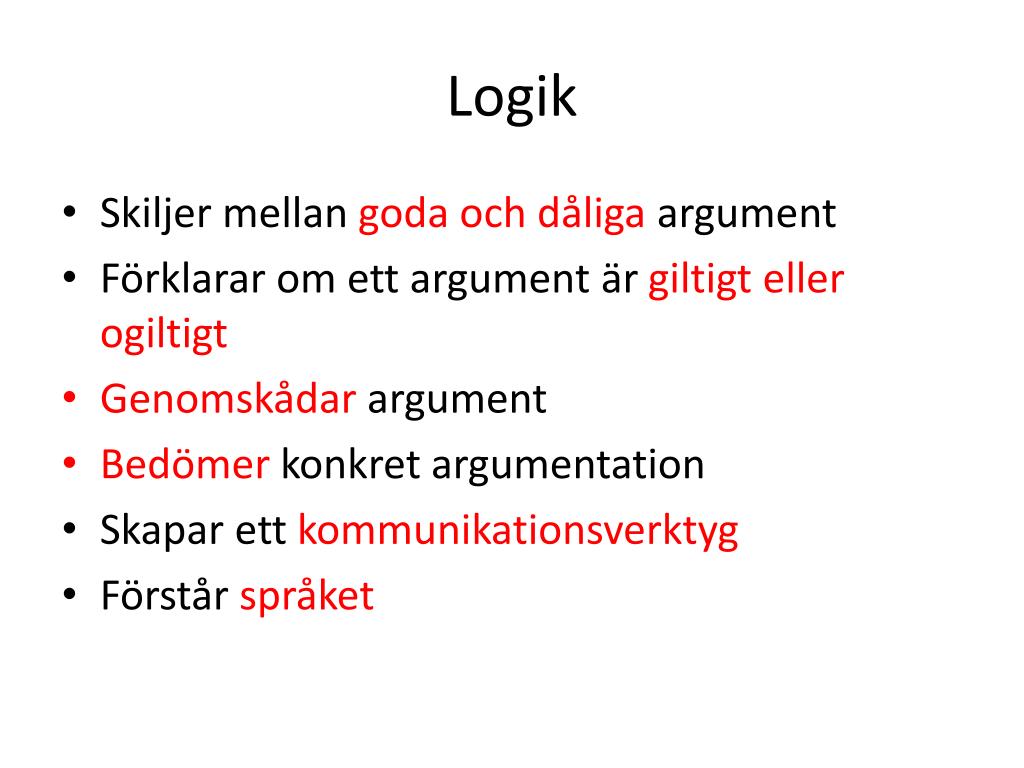 PPT - Kunskap Argumentation och Vetenskapsteroi PowerPoint Presentation ...