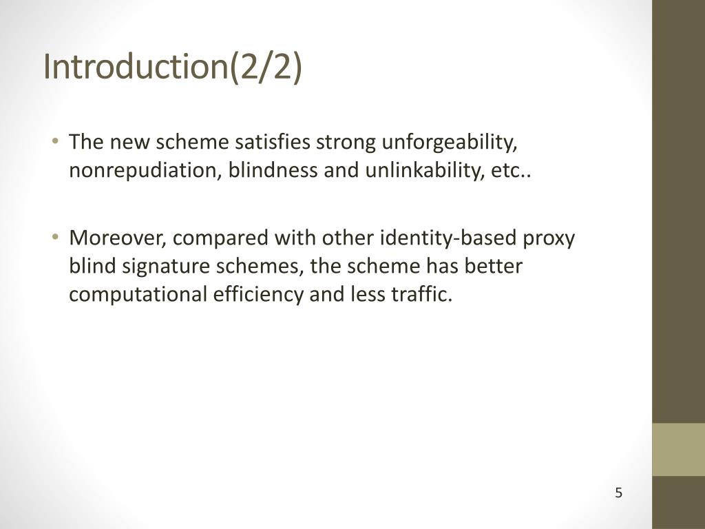 PPT - A New Identity-based Proxy Blind Signature Scheme PowerPoint ... PPT - A New Identity-based Proxy Blind Signature Scheme PowerPoint ...