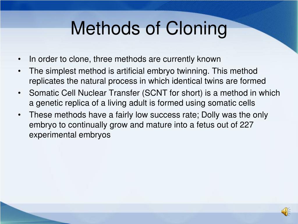 Ppt Reproductive Cloning Powerpoint Presentation Free Download Id