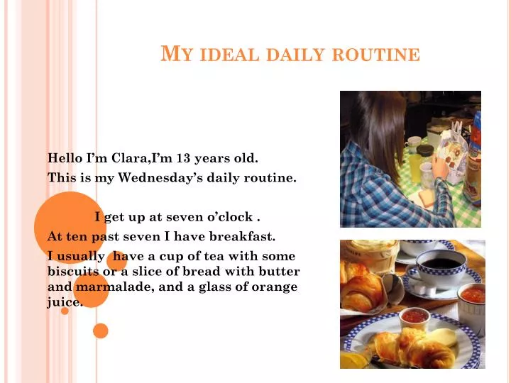 PPT - My ideal daily routine PowerPoint Presentation, free download ... PPT - My ideal daily routine PowerPoint Presentation, free download ...