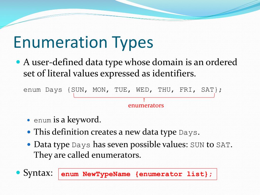 Ppt Chapter 10 User Defined Simple Data Types Cstring And File Io Powerpoint Presentation