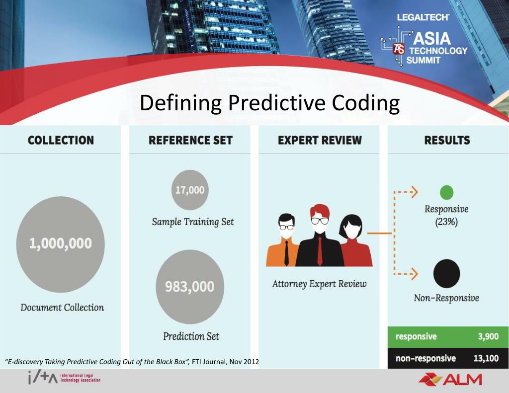 PPT - Analytics & Predictive Coding: Changing the Landscape for ... PPT - Analytics & Predictive Coding: Changing the Landscape for ...