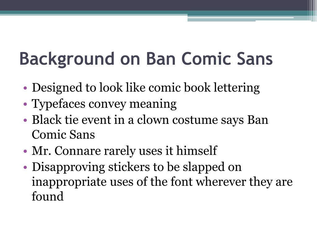 PPT - Typeface Inspired by Comic Books Has Become a Font of Ill Will ...