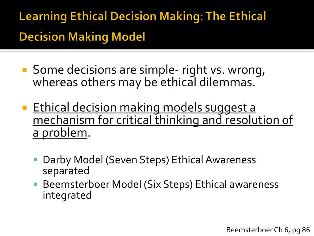 PPT - Ethical Decision Making for the Dental Hygienist PowerPoint ...