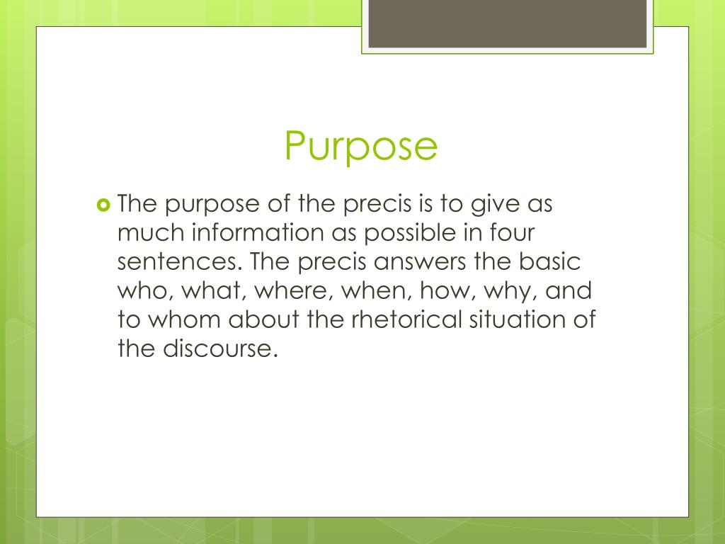 PPT - The Rhetorical Precis PowerPoint Presentation, free download - ID ... PPT - The Rhetorical Precis PowerPoint Presentation, free download - ID ...
