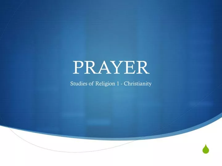 PPT - PRAYER PowerPoint Presentation, free download - ID:2603154
