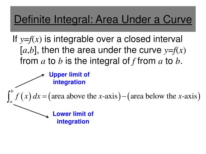 PPT - Sections 4.2-4.4: Area, Definite Integrals, and The Fundamental ...