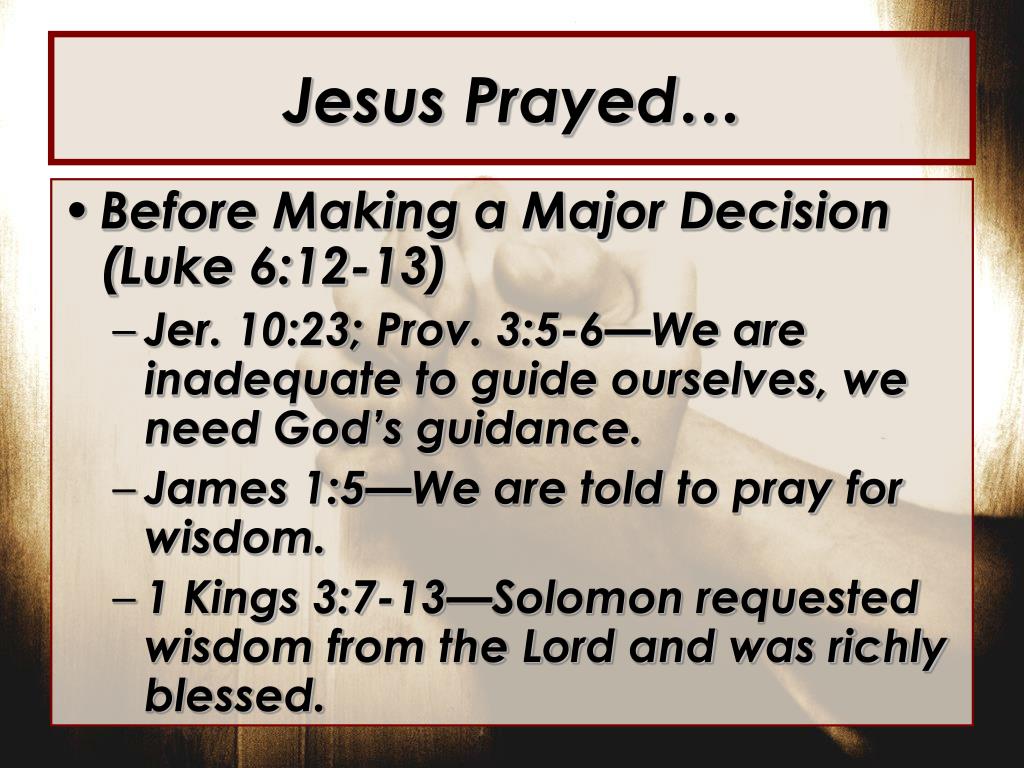 PPT - The Prayer Life of Jesus PowerPoint Presentation, free download ...