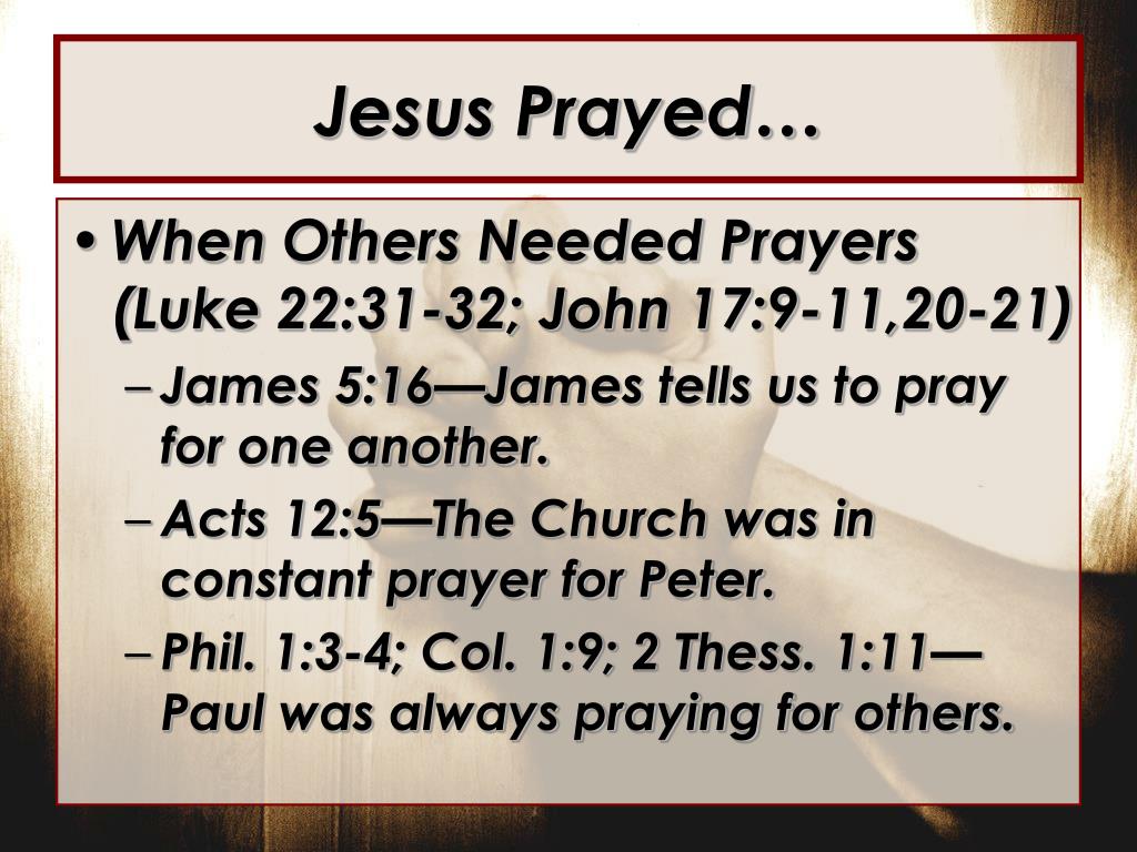 PPT - The Prayer Life of Jesus PowerPoint Presentation, free download ...