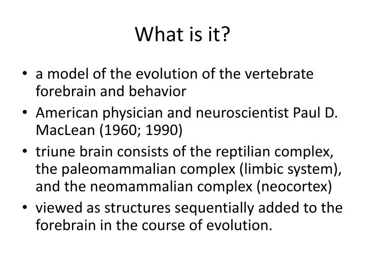PPT - MacLean’s Triune Brain Theory PowerPoint Presentation - ID:2603972