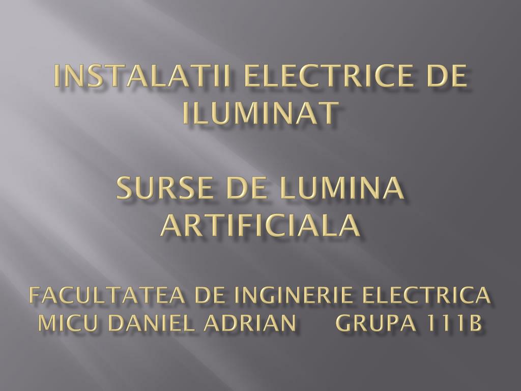PPT - Există trei tipuri de becuri : becul cu incandescenţă , becul ...