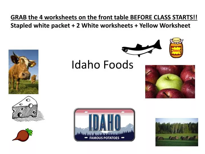PPT - Idaho Foods PowerPoint Presentation, free download - ID:2604124
