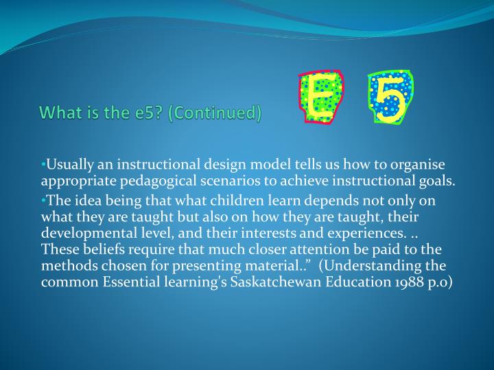 PPT - The e5 Instructional Model PowerPoint Presentation - ID:2604340