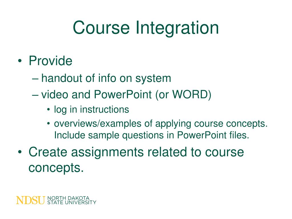 PPT - North Dakota State University Bonnie Klamm Joseph Latimer ...