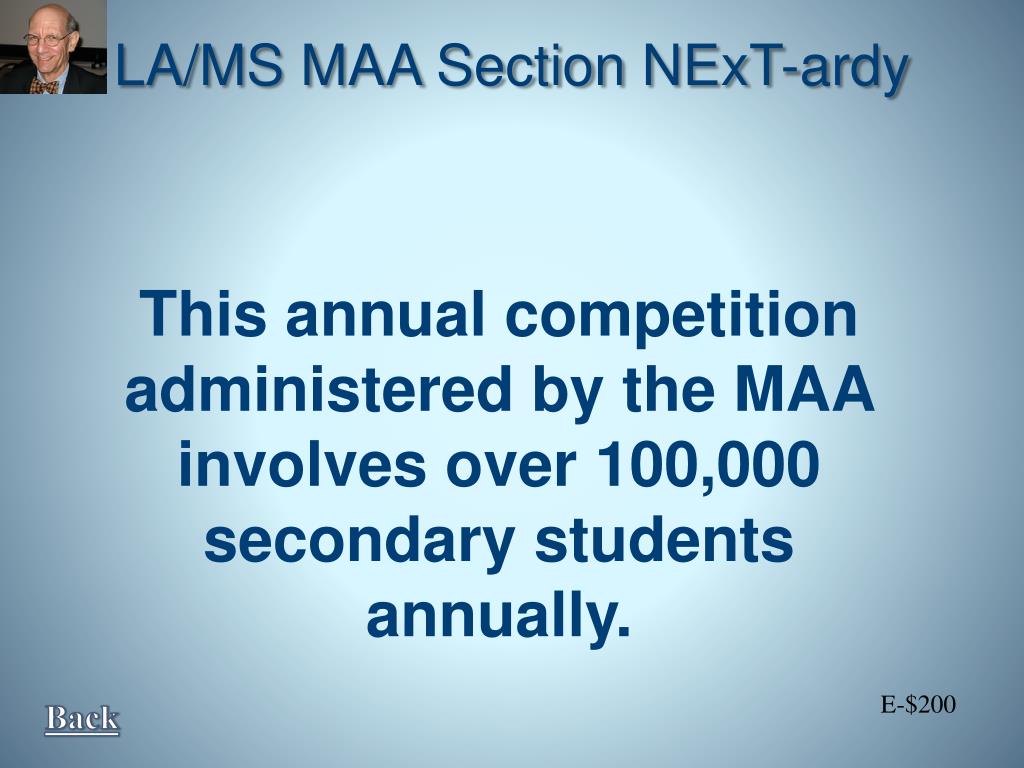 PPT - Louisiana/Mississippi Section NExT-ardy PowerPoint Presentation ...