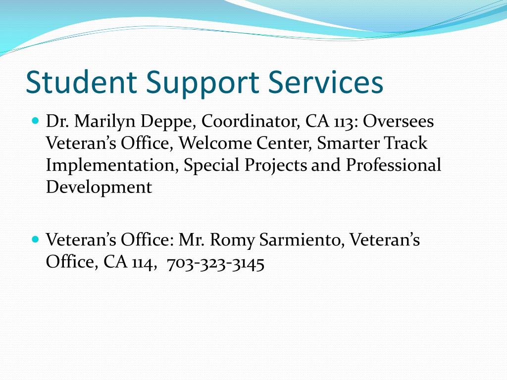 PPT - Student Services Division Northern Virginia Community College ...