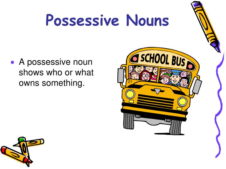 PPT - Possessive Nouns and Pronouns PowerPoint Presentation - ID:2605900