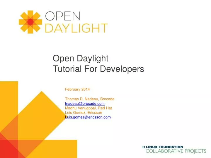 PPT - Open Daylight Tutorial For Developers PowerPoint Presentation ...