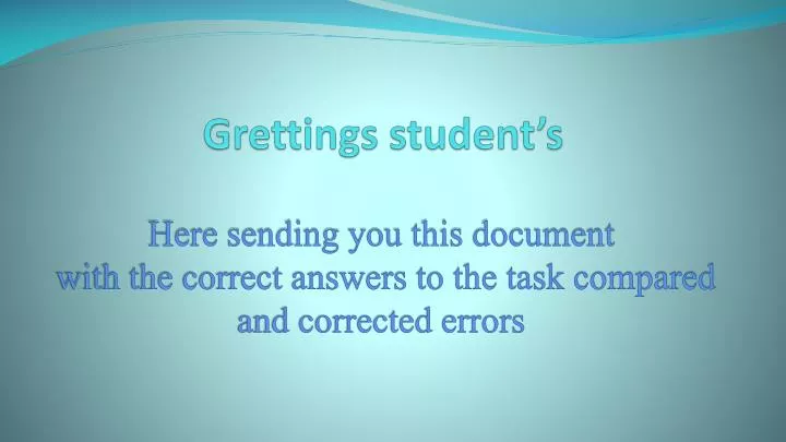 PPT - Grettings student’s PowerPoint Presentation, free download - ID ...