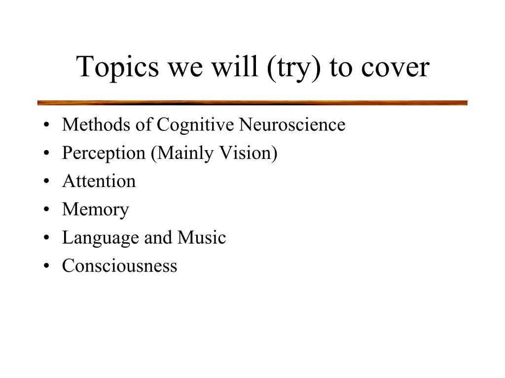 PPT - Neuroscience 3680 - Cognitive Neuroscience Dr. Matthew Tata and ...
