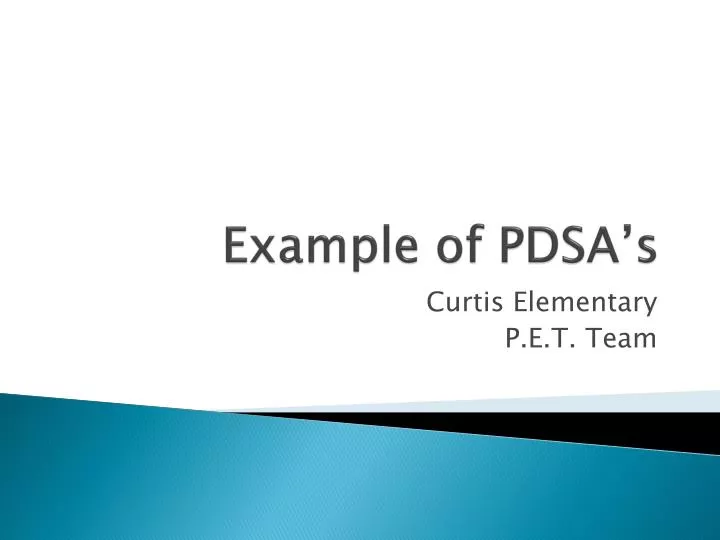 PPT - Example of PDSA’s PowerPoint Presentation, free download - ID:2606252