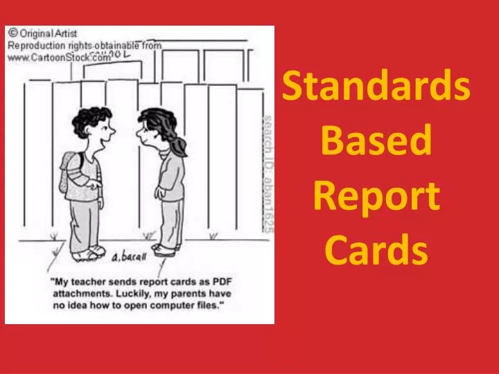 PPT - Standards Based Report Cards PowerPoint Presentation, free ...