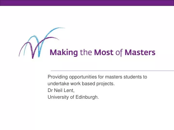 PPT - Making the Most of Masters PowerPoint Presentation, free download ...