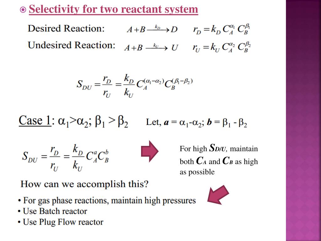 PPT - Ert 316 CHEMICAL reaction engineering multiple reactions ...