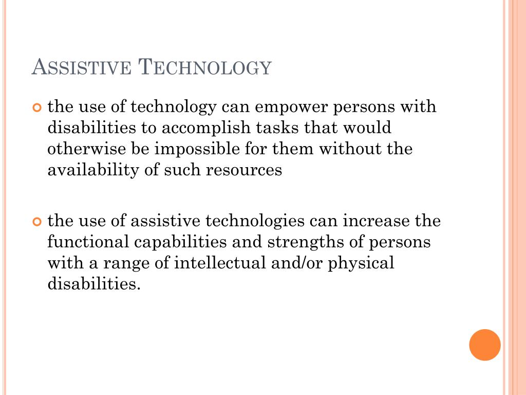 PPT - Assistive Technology: Helping all students reach their potential ...
