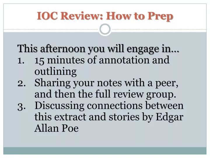 PPT - IOC Review: How to Prep PowerPoint Presentation, free download ...