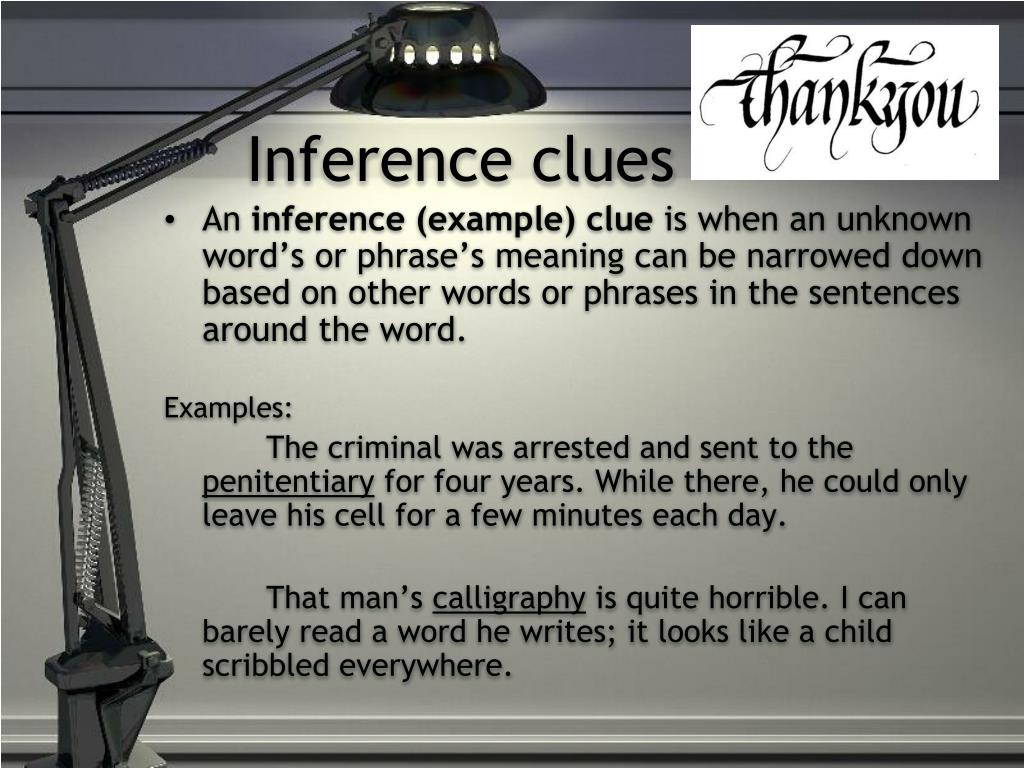 Inference Context Clues Examples Sentences Inference Context Clues Examples Sentences