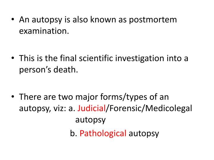 PPT - Introduction to autopsy PowerPoint Presentation - ID:2608196