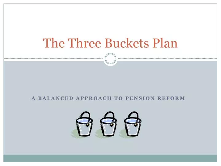 PPT - The Three Buckets Plan PowerPoint Presentation, free download ...