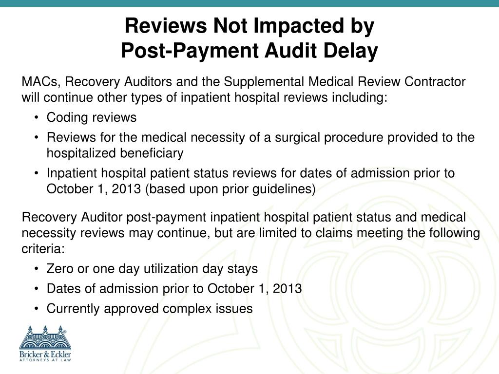 PPT - Medicare Inpatient Admission Standards: Two Midnight and ...