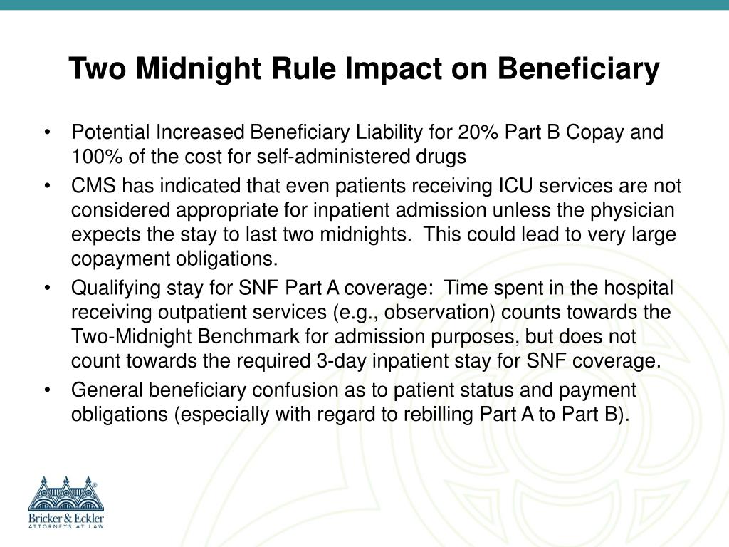PPT - Medicare Inpatient Admission Standards: Two Midnight and ...