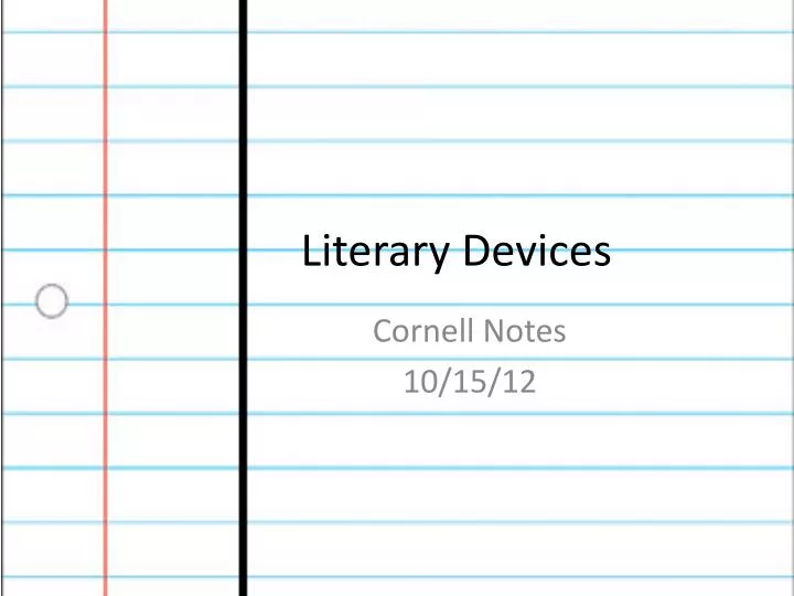 PPT - Literary Devices PowerPoint Presentation, free download - ID:2608670
