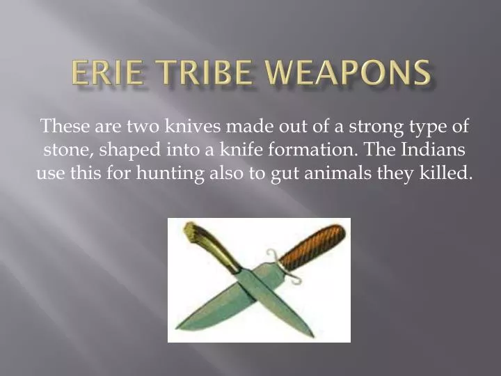 PPT - ERIE TRIBE WEAPONS PowerPoint Presentation, free download - ID ...