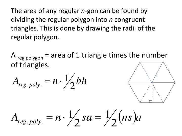 PPT - Honors Geometry Section 5.5 Areas of Regular Polygons PowerPoint ...